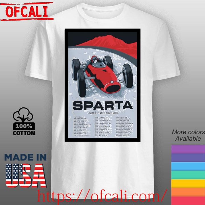 Sparta United States Tour 2023 Poster Limited shirt, hoodie, longsleeve ...