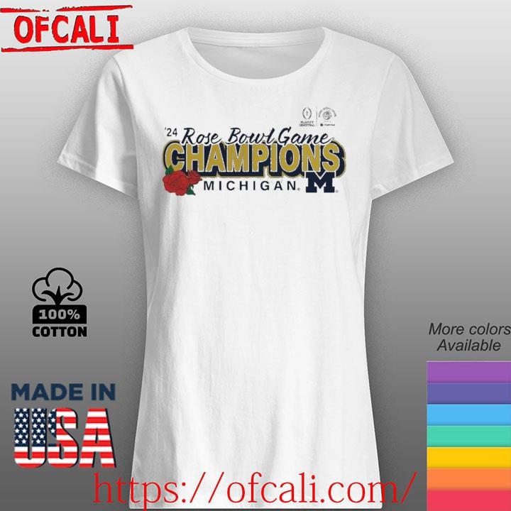 Michigan Wolverines Women's College Football Playoff 2024 Rose Bowl Champions Superior Ability ...