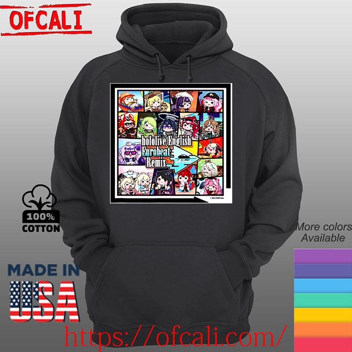 Official Hololive English Eurobeat Remix Album T shirt, hoodie ...