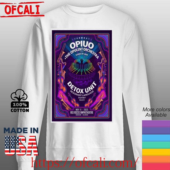 Official Opiuo Red Rocks Amphitheatre May 11 2025 Poster T shirt ...