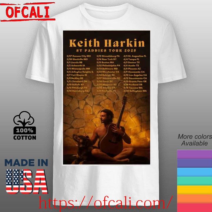 Official Keith Harkin St.Paddies Tour 2025 Poster Shirt, hoodie ...