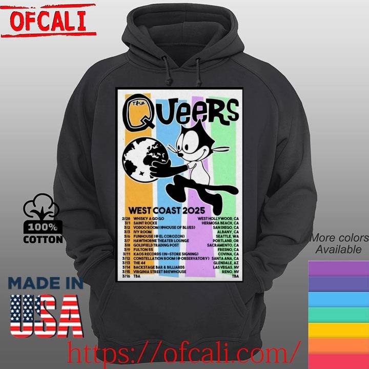 Official The Queers West Coast 2025 Tour Poste T-Shirts, hoodie ...