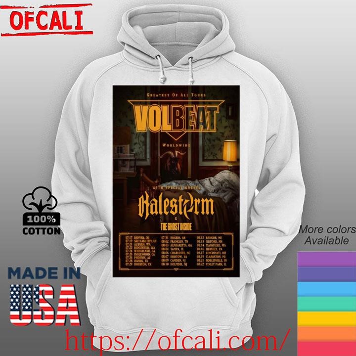 Official Volbeat Greatest Of All Tour 2025 Poster T-Shirts, hoodie ...