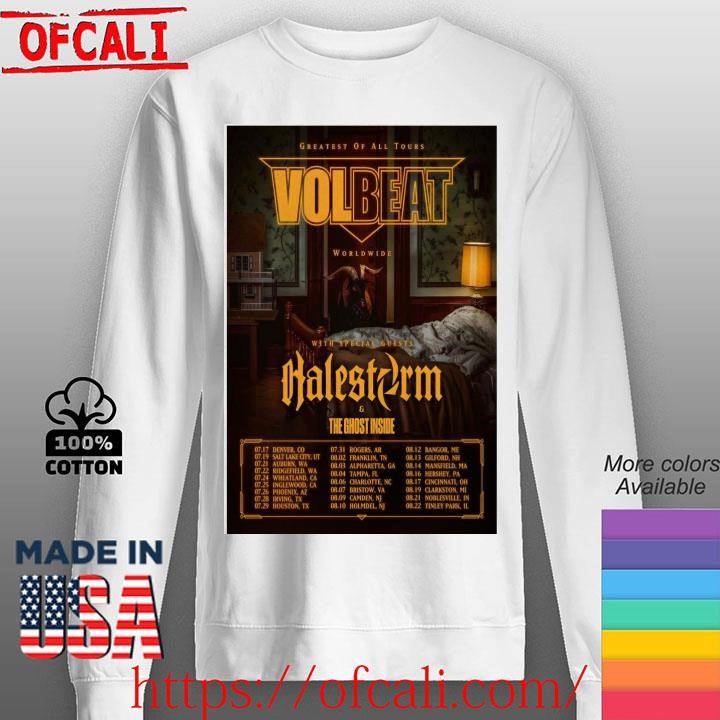 Official Volbeat Greatest Of All Tour 2025 Poster T-Shirts, hoodie ...