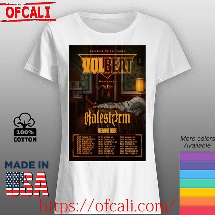 Official Volbeat Greatest Of All Tour 2025 Poster T-Shirts, hoodie ...