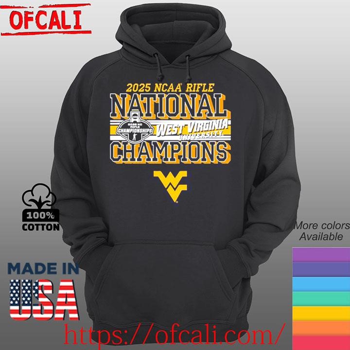West Virginia Mountaineers 2025 NCAA Rifle National Champions T-Shirts ...