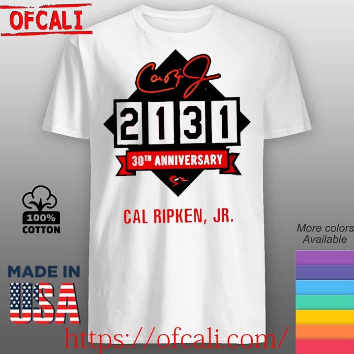 Official Cal ripken jr 2131 30th anniversary iron man of baseball 2025 ...