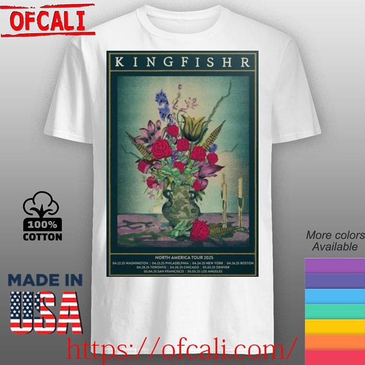 Official Kingfishr 2025 North America Tour Poster T-shirts, hoodie ...