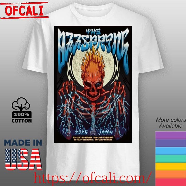 Official Skeleton The Offspring Japan Tour Concert 2025 Poster T-shirts ...