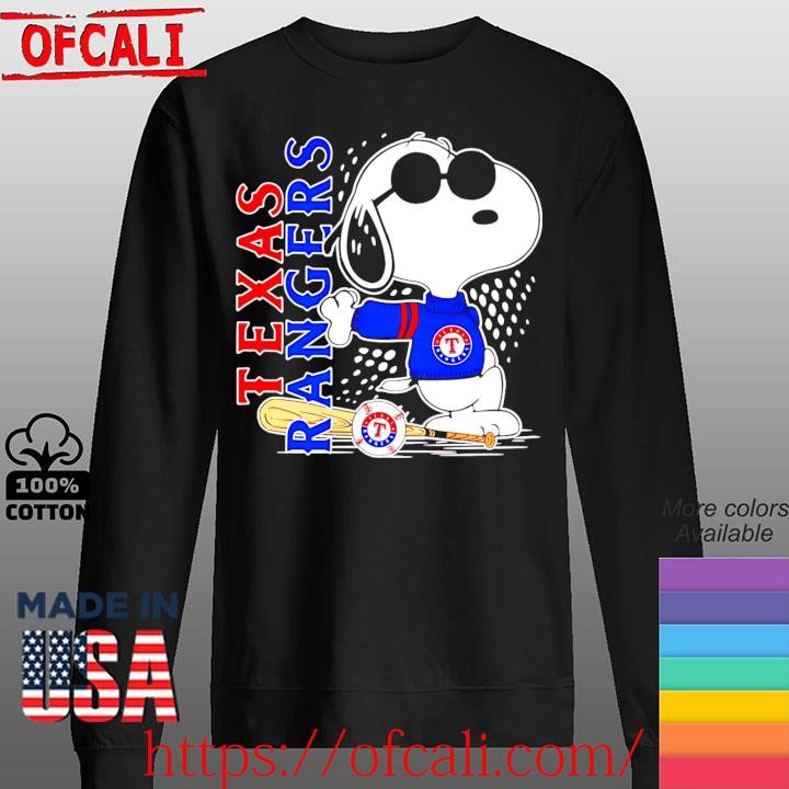 Official Texas Rangers baseball Snoopy pose 2025 T-Shirt, hoodie ...