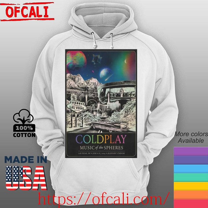Official Coldplay Allegiant Stadium 2025 Poster Shirt, hoodie ...