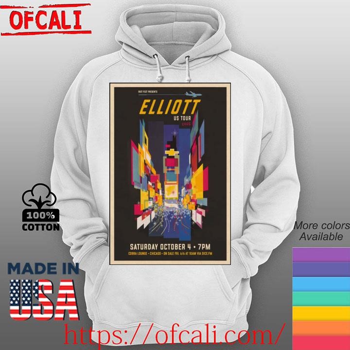 Official Elliott US Tour Chicago 2025 Poster Shirt, hoodie, longsleeve ...