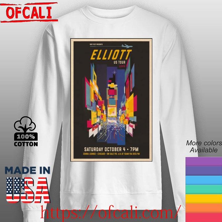 Official Elliott US Tour Chicago 2025 Poster Shirt, hoodie, longsleeve ...